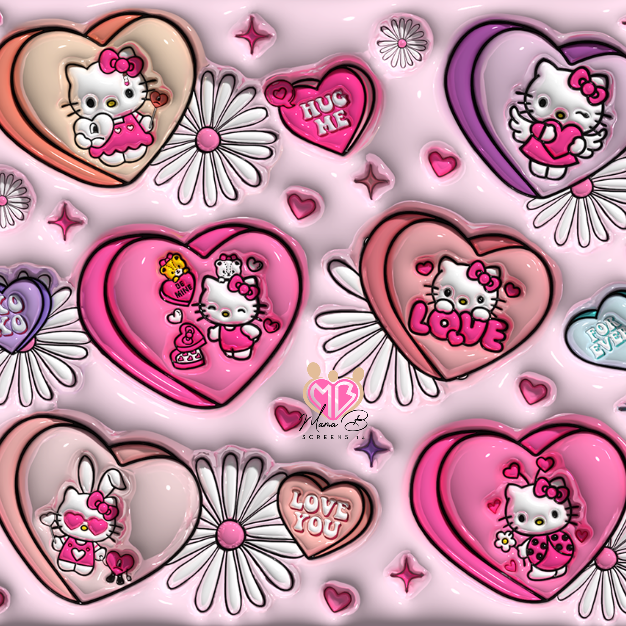 Puff Kitty Hearts – MamaBscreens14