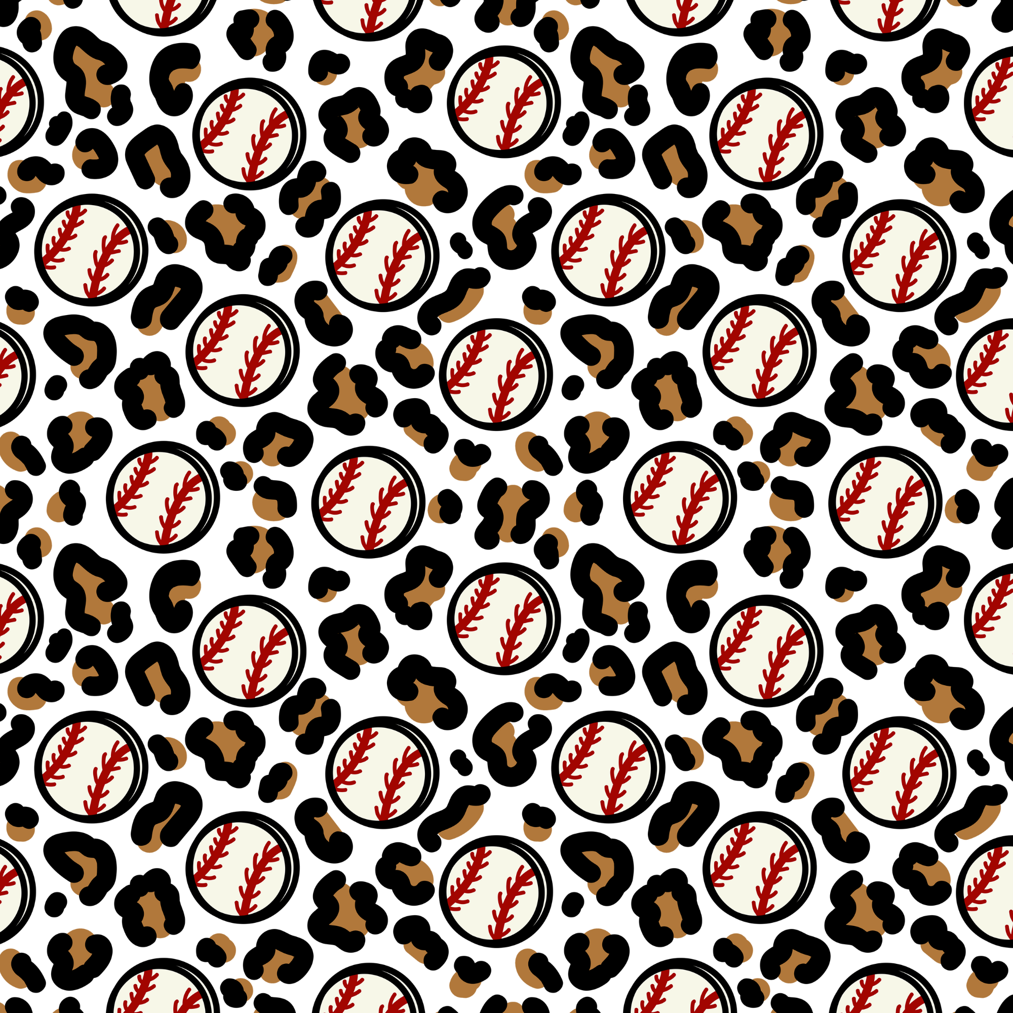 Baseball Cheetah Pattern – MamaBscreens14